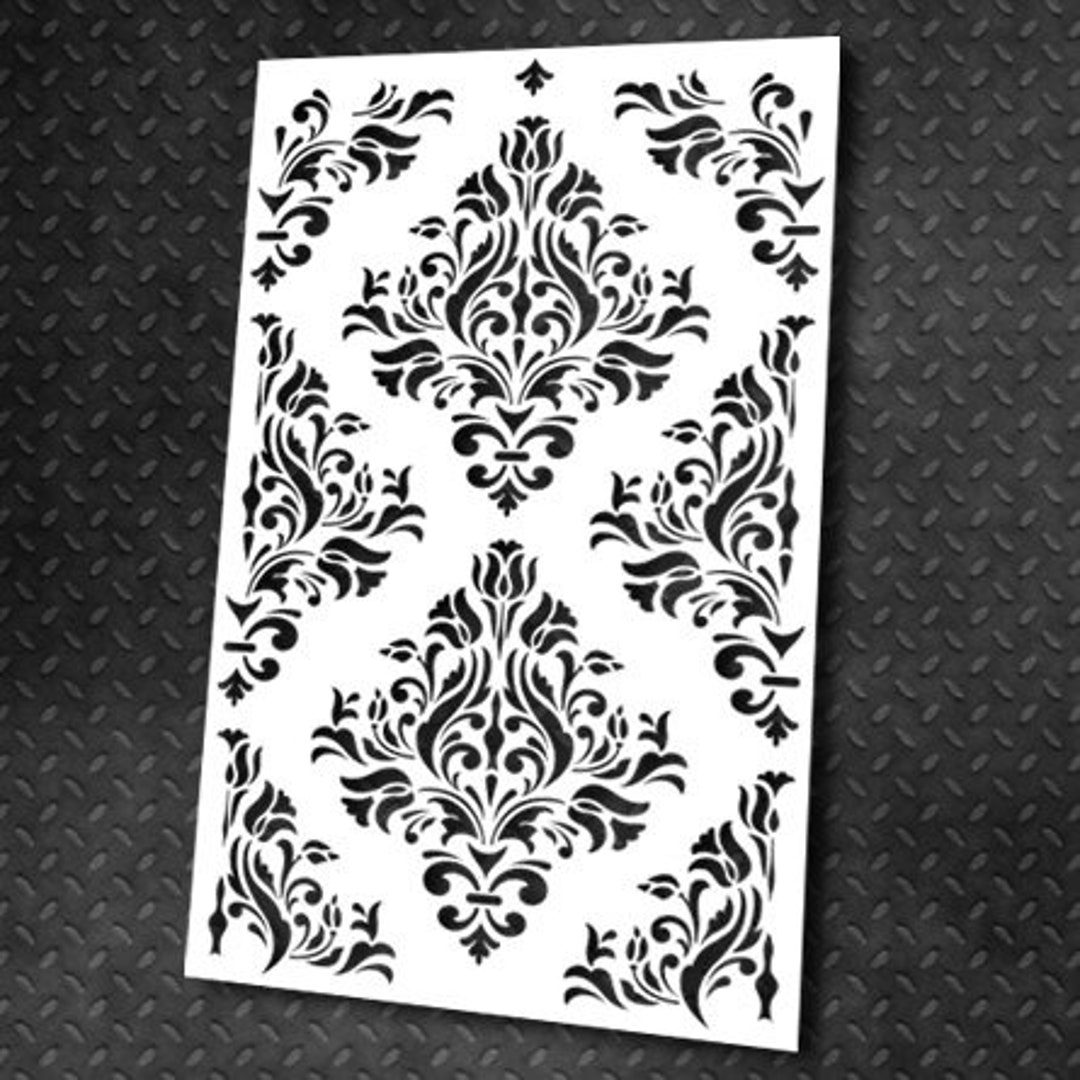Custom Stencil, Versatile Stencil Art, Unique Damask Stencil for Wall ...