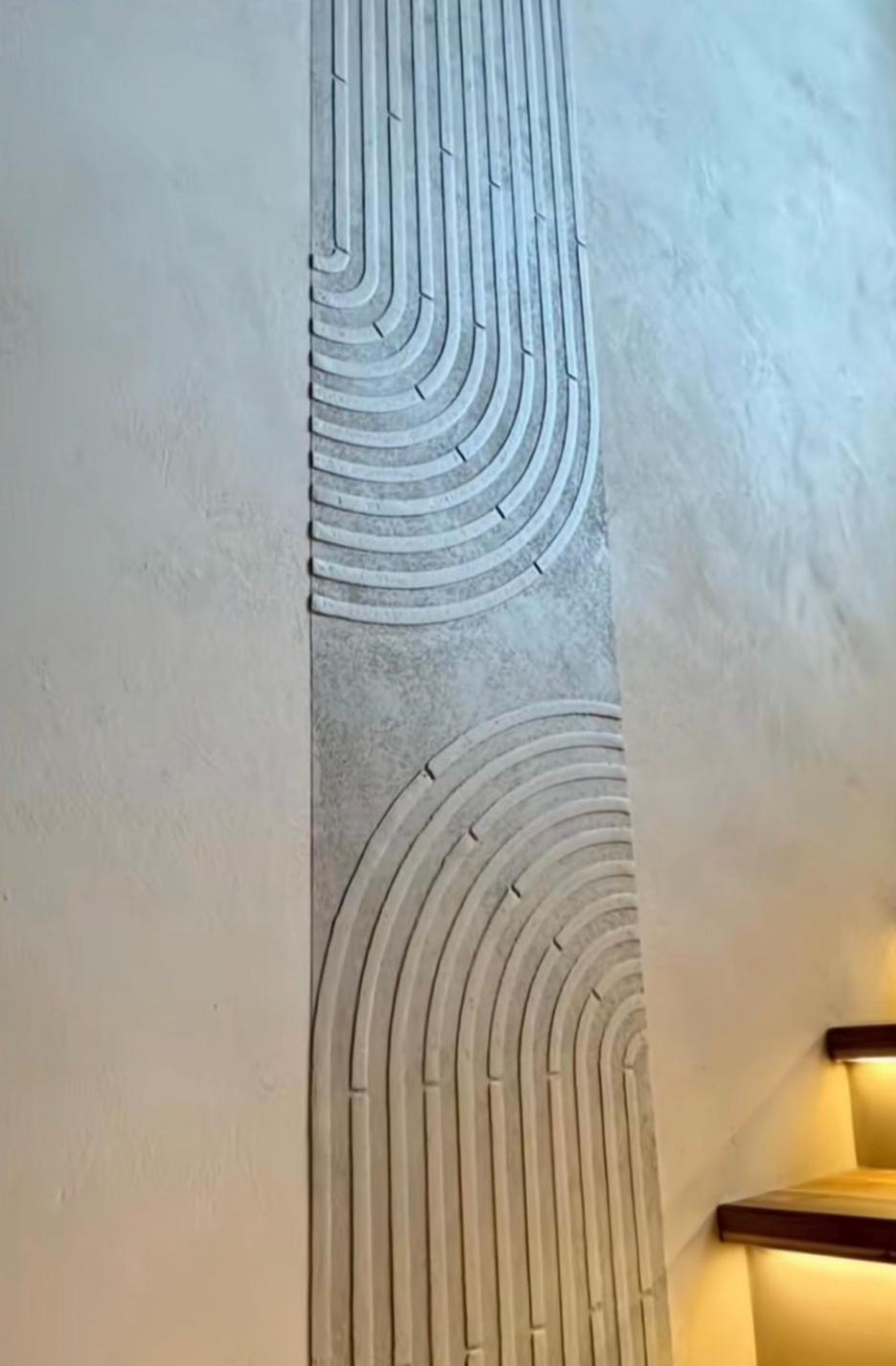 Geometric Wall Stencil, Modern Line Pattern Stencil, Wall Texture ...