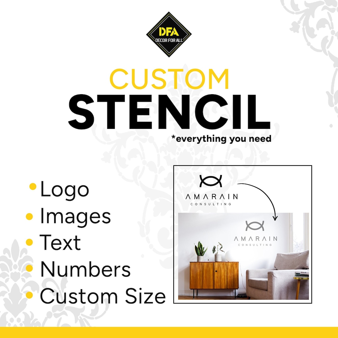Custom Stencil, Create Personalized Designs for DIY Projects ...