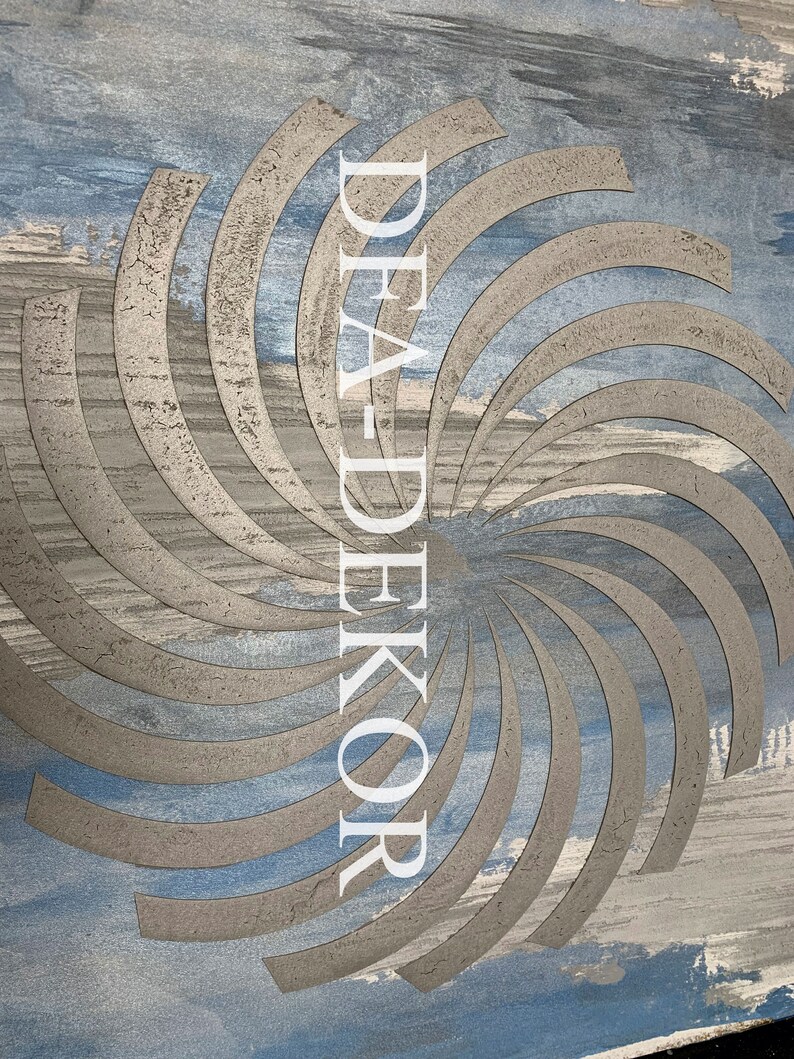 Optical Illusion Pattern Stencil Hypnosis Spiral Stencil - Etsy