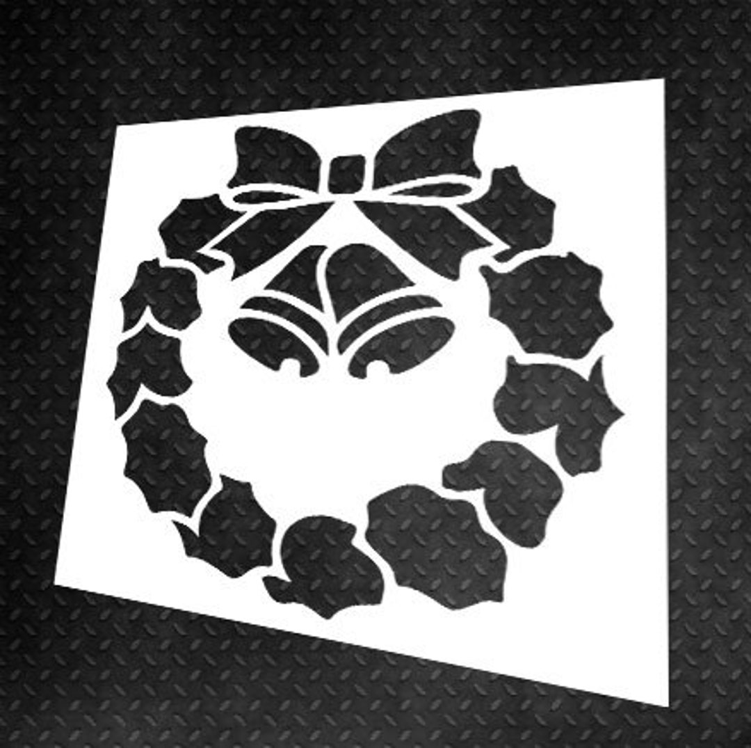 Christmas Stencil, Christmas Window Decoration, Winter House Wall ...
