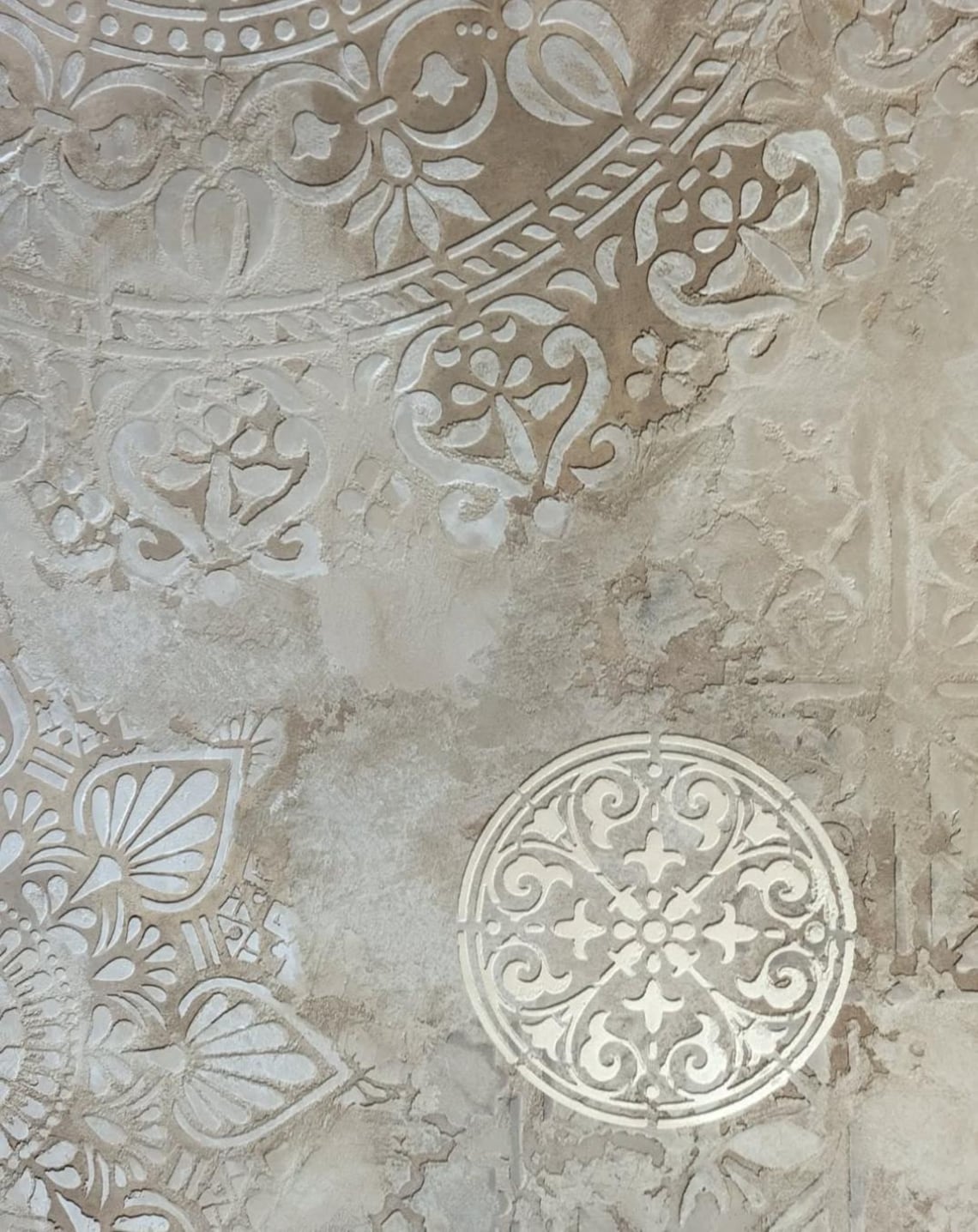Textured Wall Stencil Set, Eastern Pattern Templates, Reusable Stencils ...