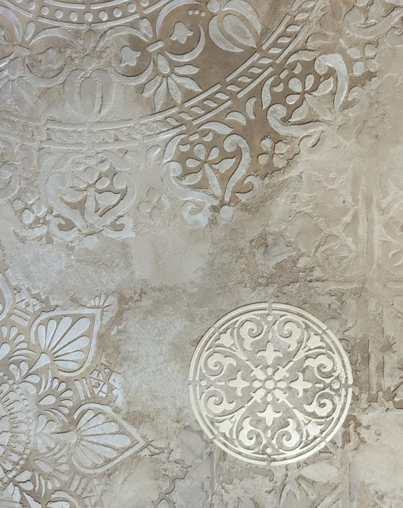 Textured Wall Stencil Set, Eastern Pattern Templates, Reusable Stencils ...