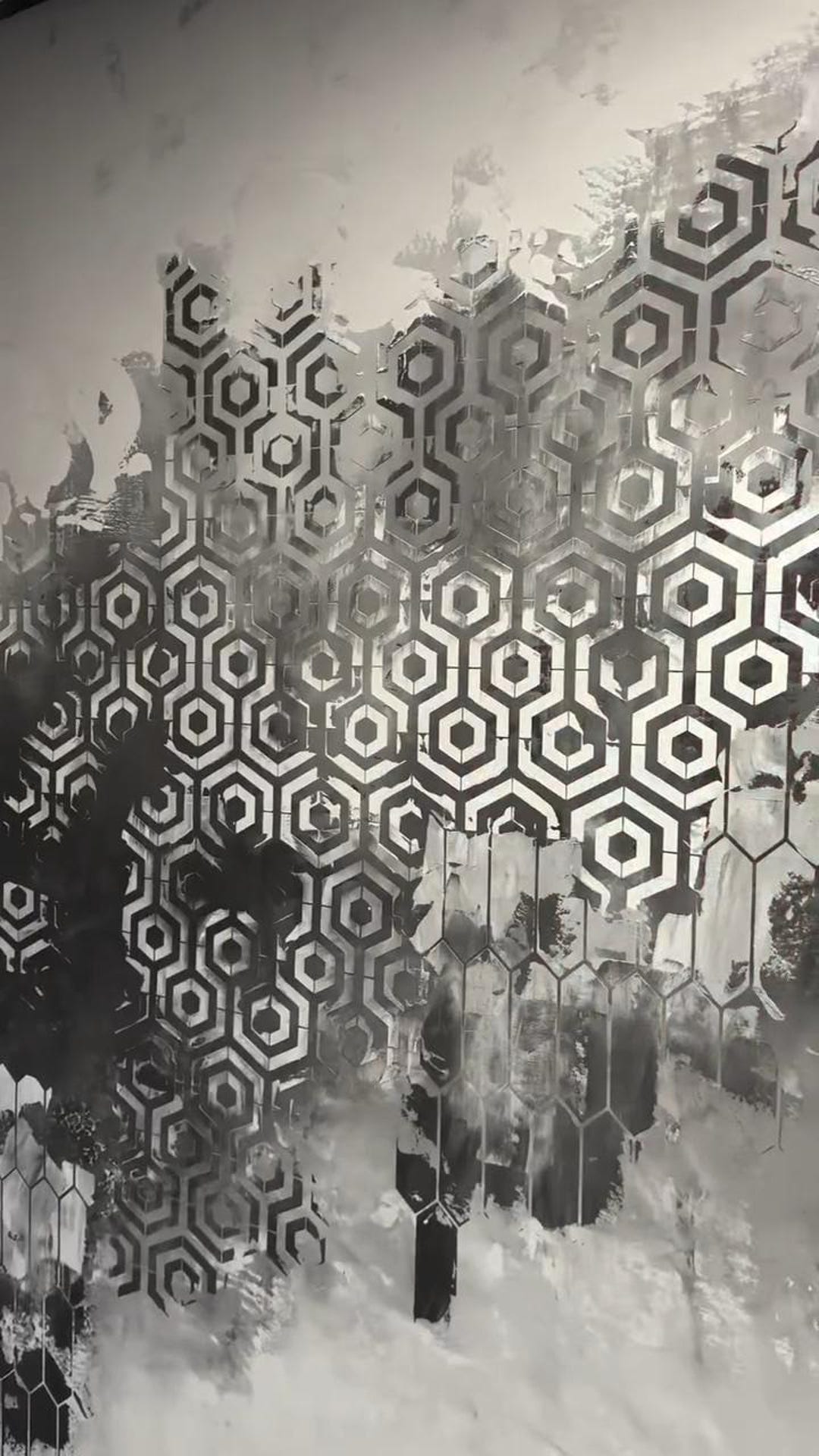 Wall Textured Stencil Set, Geometry Design, Eastern Pattern Templates ...