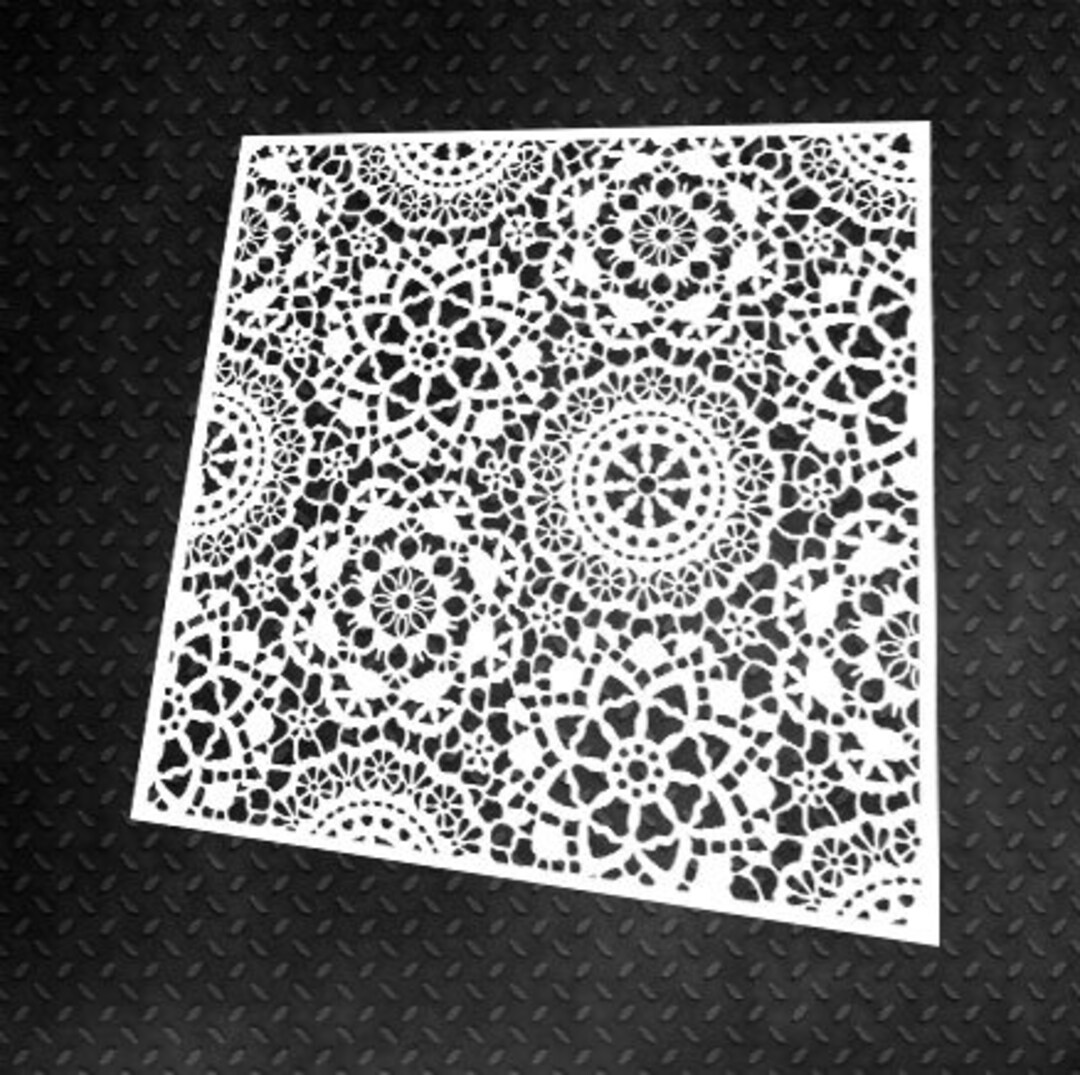 Reusable Geometric Pattern Stencil for Decorative Plaster 8080 Cm ...