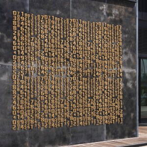 Matrix Stencil, Numbers Stencil, DYI Craft Furniture, Reusable Painting ...