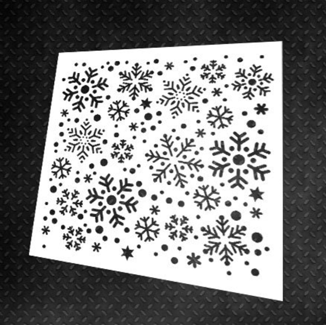 Snowflakes Stencils, Christmas Wall Stencils, Snowflakes Stencil ...