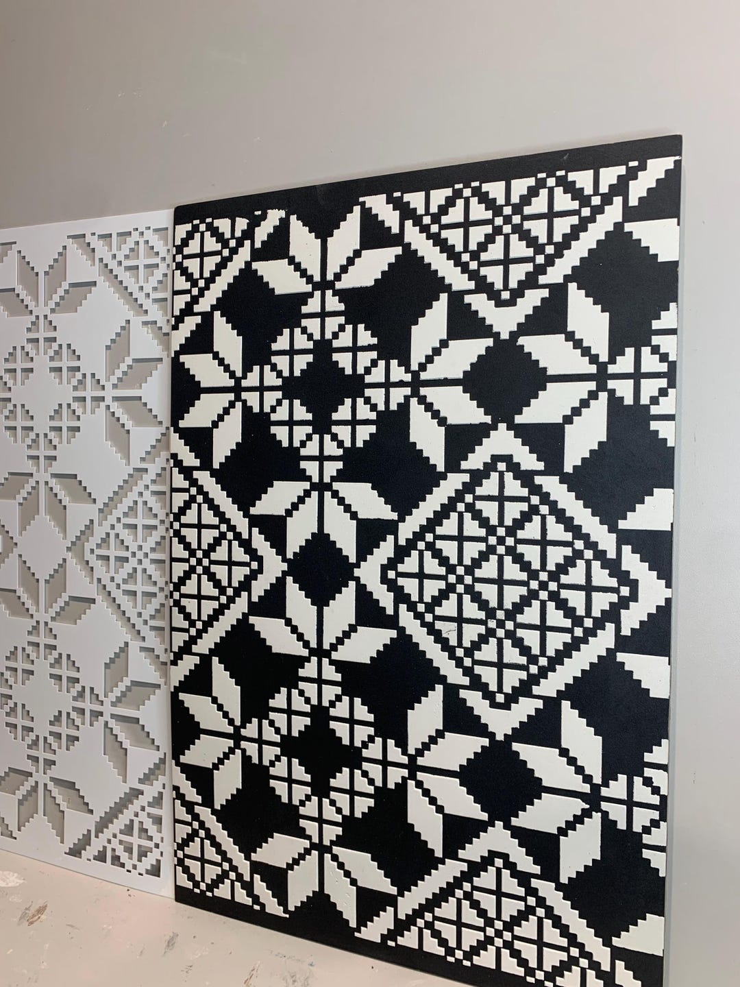 Stencil Rubble Pavement, Rubble Pavement Stones Stencil, Create Unique ...