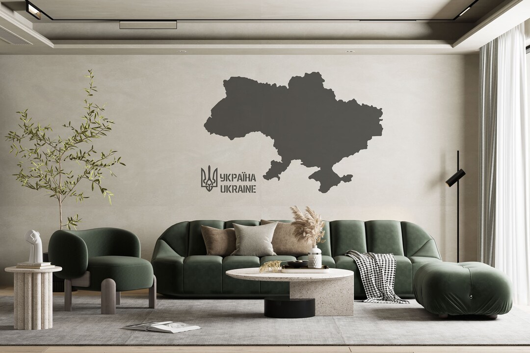 Ukraine Map Stencil for Plaster Decor, Wall Art Template, DIY Craft ...