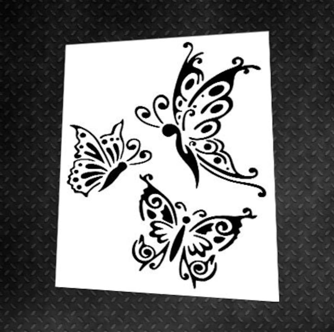 Butterfly Stencil, Stencils Wall Art, Home Décor, Butterfly Stencil ...