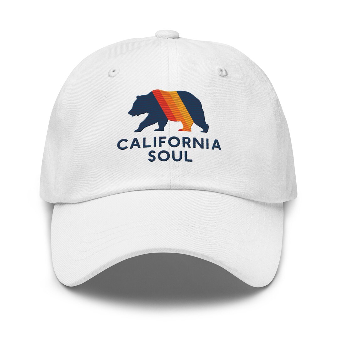 Embroidered California Soul Dad Hat, Bear Logo - Etsy