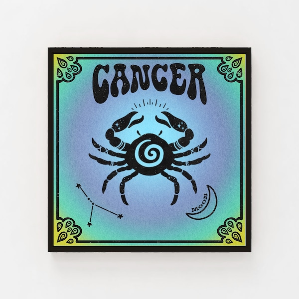 Zodiac Astrology Vintage Style Poster - Etsy