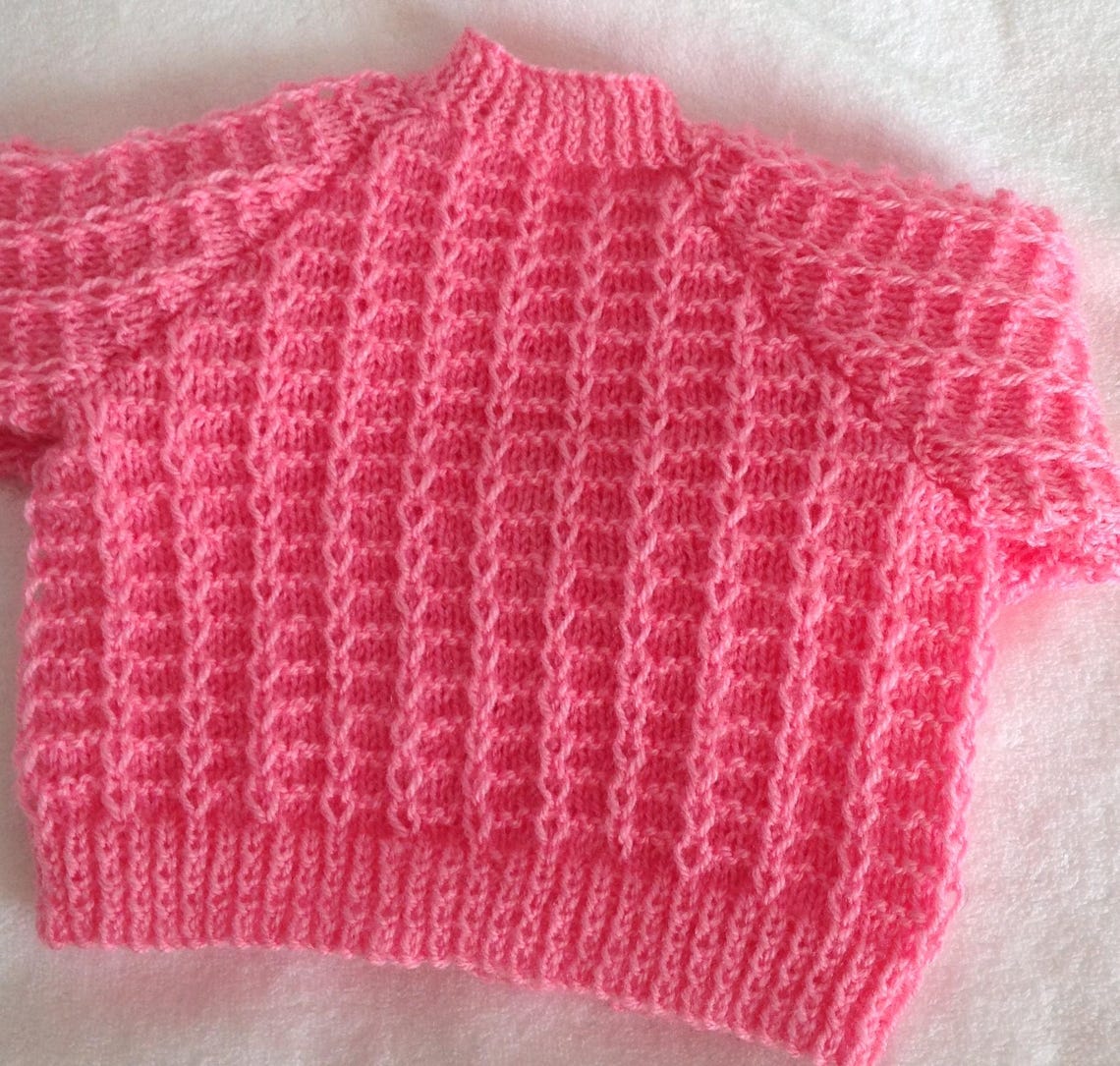 Little Loops Knitted Baby Cardigan Pattern. - Etsy