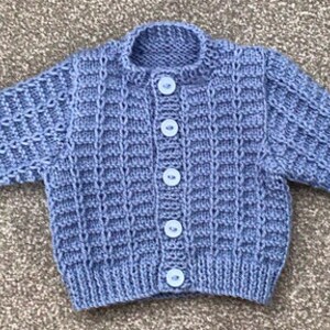 Little Loops Crew Neck Baby Cardigan - Etsy