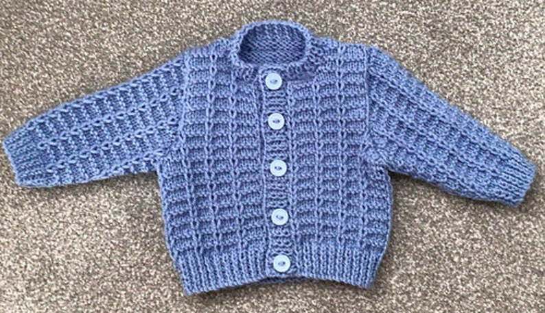 Little Loops Crew Neck Baby Cardigan - Etsy