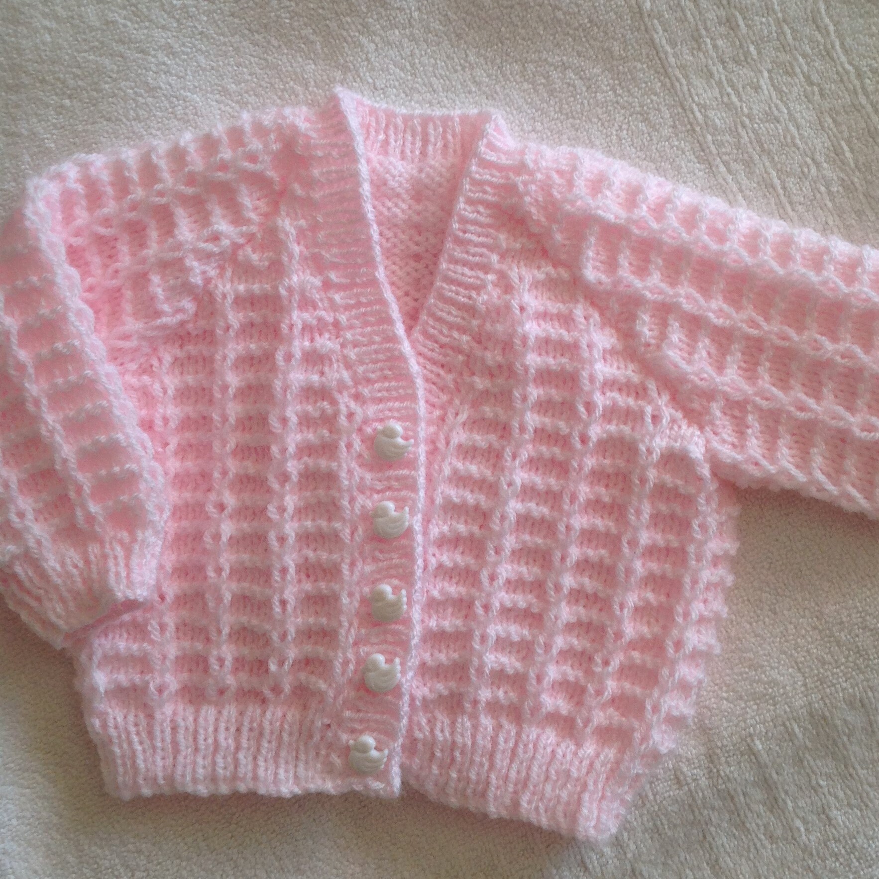 Little Loops Knitted Baby Cardigan Pattern. - Etsy
