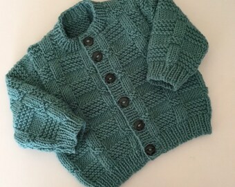 Little Loops Knitted Baby Cardigan Pattern. - Etsy