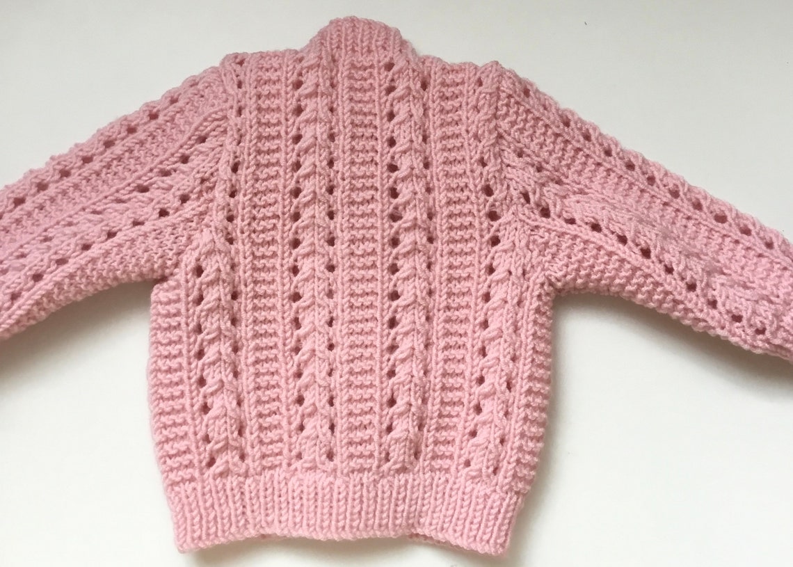 Petal Drops Baby Cardigan Pattern - Etsy