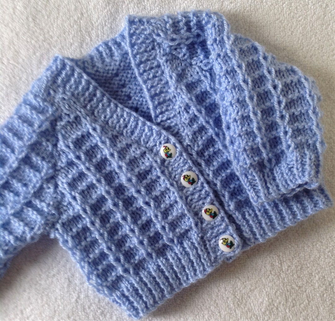 Little Loops Knitted Baby Cardigan Pattern. - Etsy