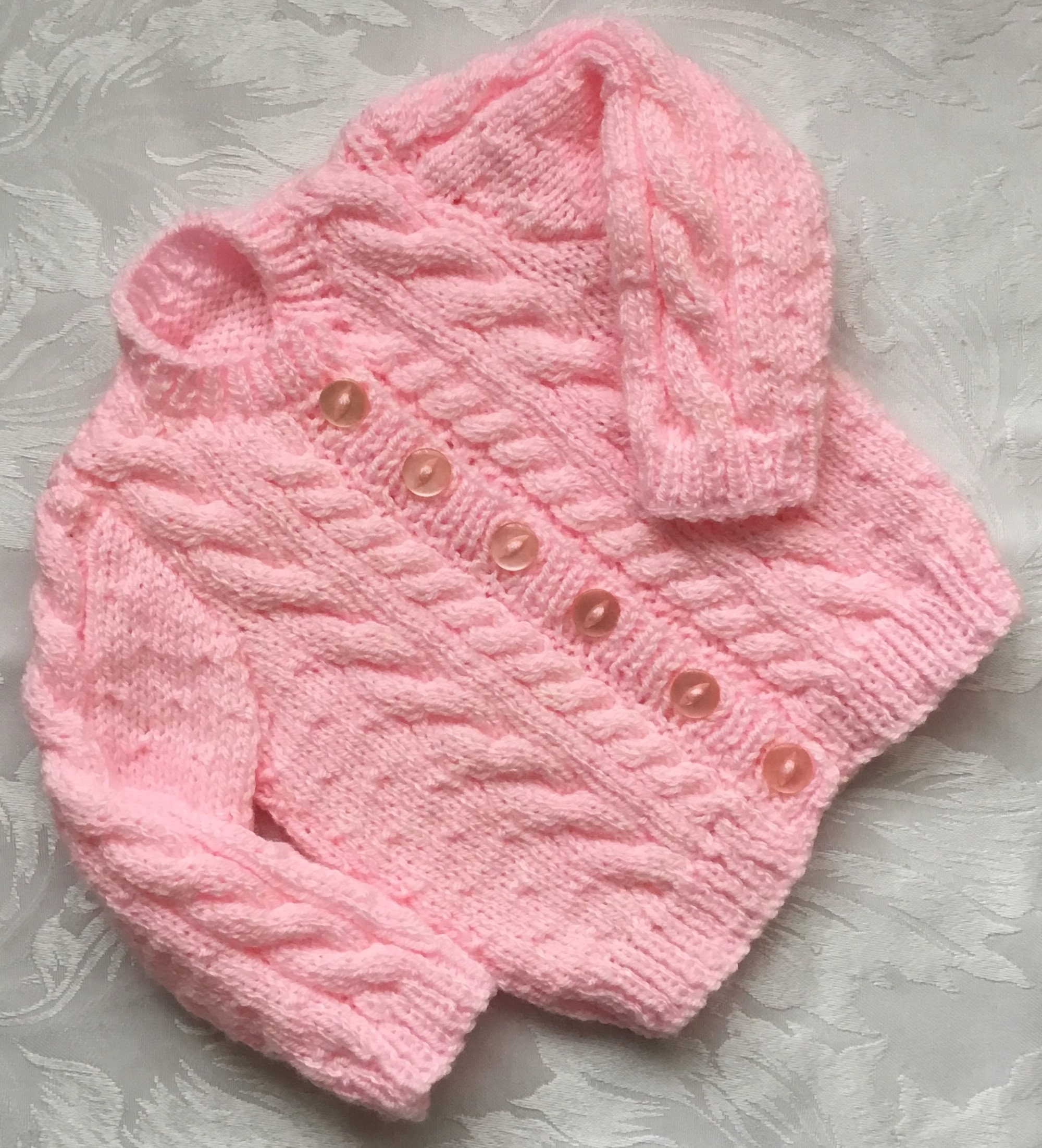 Baby Knitting Pattern Dinky Dots and Cables - Etsy