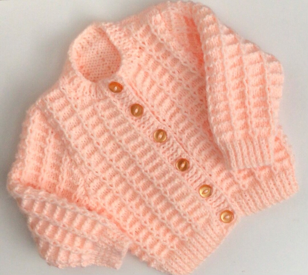 Little Loops Crew Neck Baby Cardigan - Etsy Canada