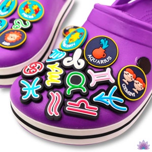 Zodiac Sign Glyph Crocs Charm Astrology Symbol Slippers Clip - Etsy