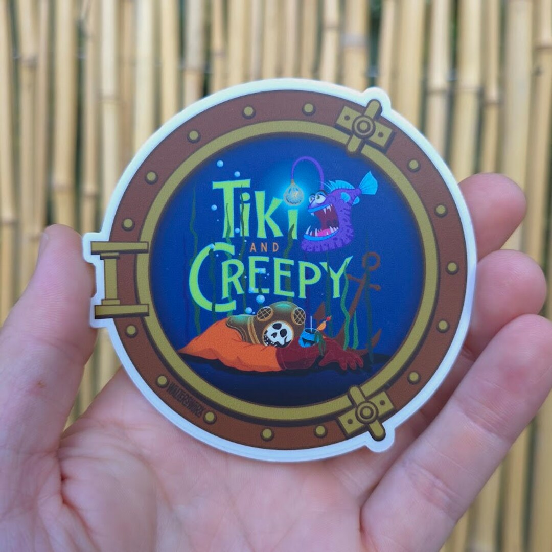 Tiki & Creepy Sticker - Etsy