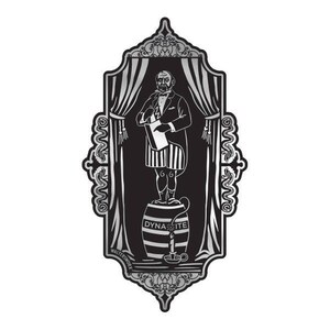 Silver Vinyl Sticker - Haunted Mansion Dynamite Stretching Portrait - Etsy