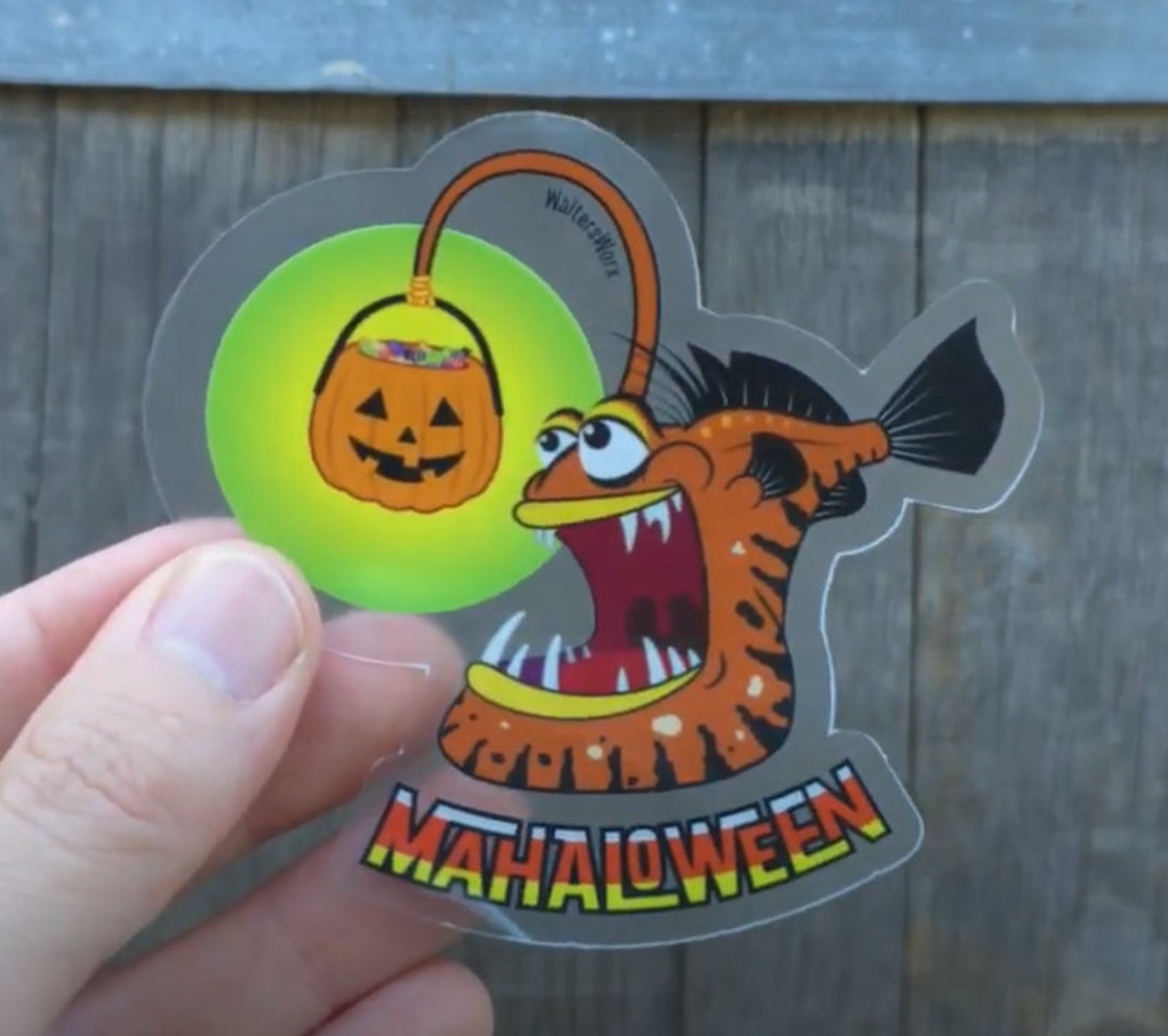 Clear Mahaloween Sticker - Etsy