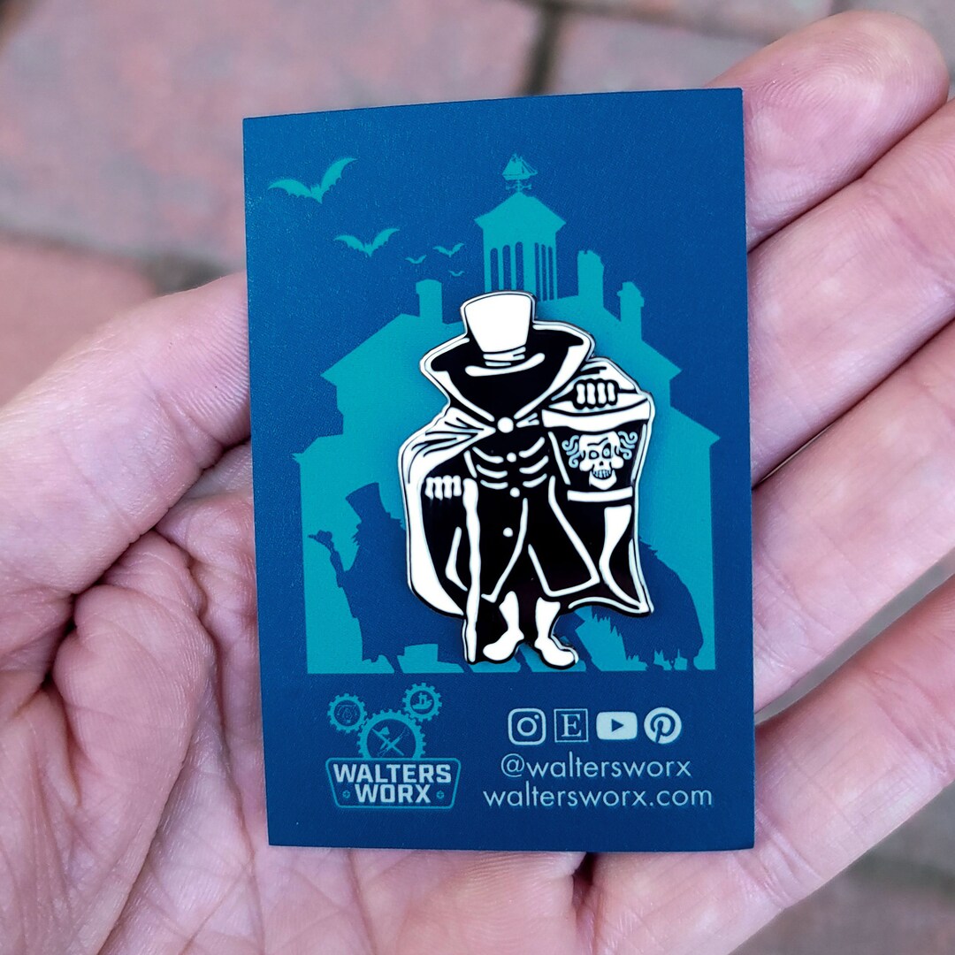 Hard Enamel Disney Haunted Mansion Hatbox Ghost Pin - Etsy