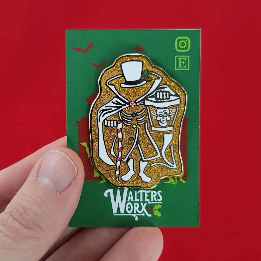 Hard Enamel Disney Haunted Mansion Holiday Gingerbread Hatbox Ghost Pin ...