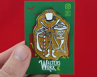 Hard Enamel Disney Haunted Mansion Holiday Gingerbread Hatbox Ghost Pin ...