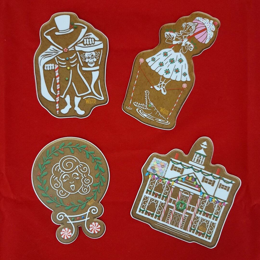Weatherproof Vinyl Disney Haunted Mansion Gingerbread Stickers - Etsy
