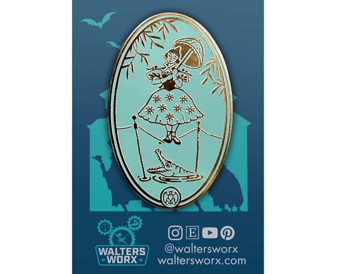 Hard Enamel Pin Disney Haunted Mansion Tightrope Walker - Stretching ...