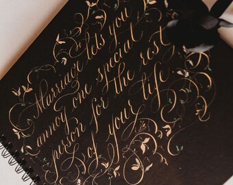 Custom Calligraphy Print // Handwritten // Hand Painted // Scripture ...