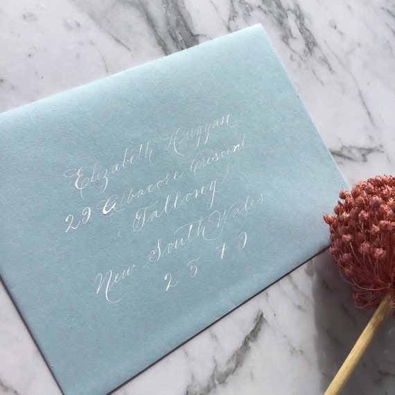 Handwritten Custom Calligraphy Envelopes - Etsy