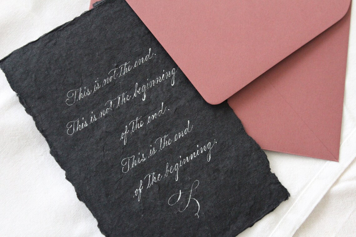 Handwritten Custom Calligraphy A5 Piece - Etsy