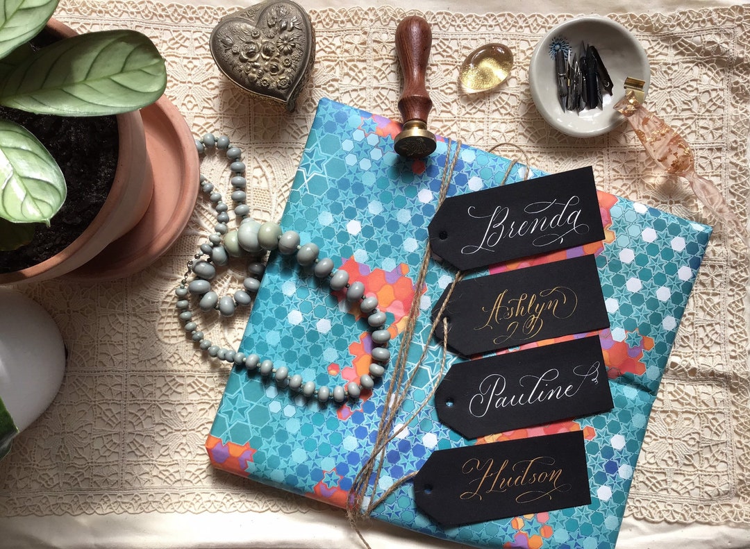 Custom Calligraphy Gift Tags - Etsy