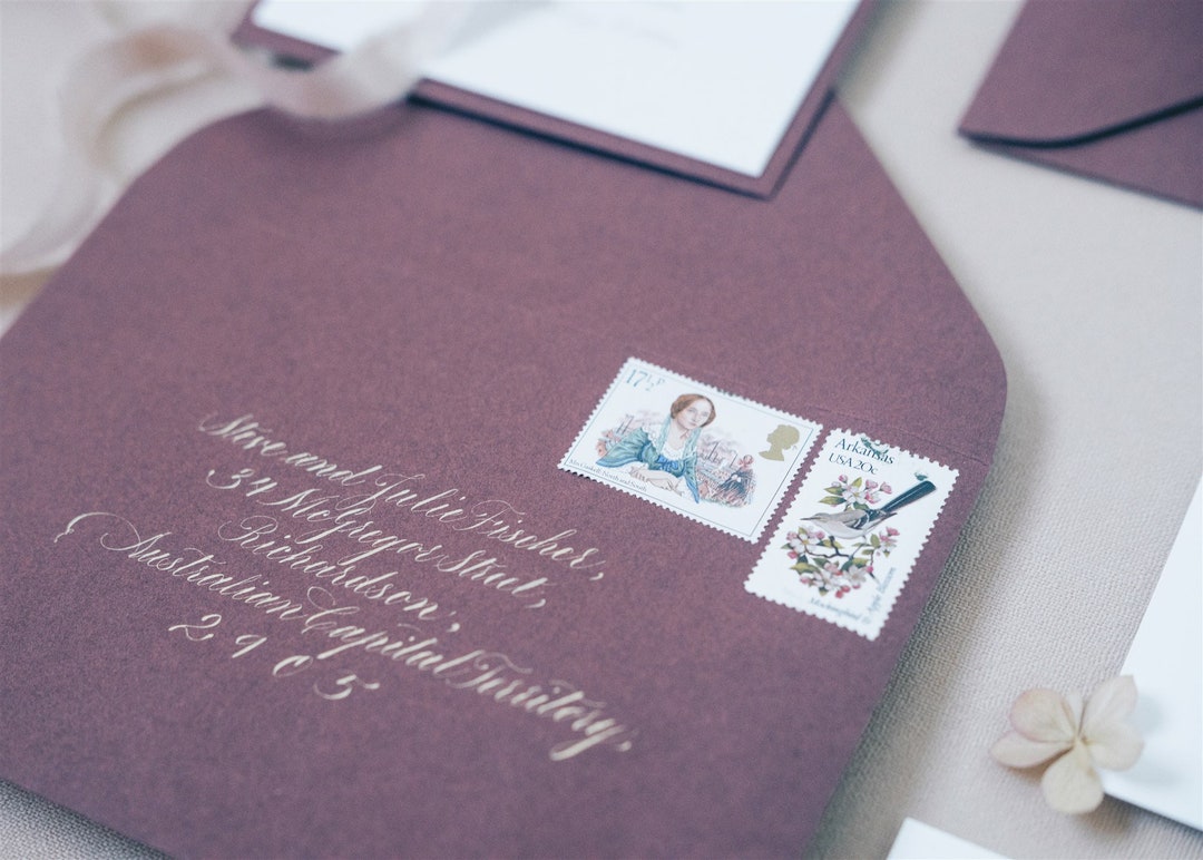 Handwritten Custom Calligraphy Envelopes - Etsy
