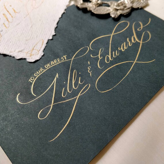 Handwritten Custom Calligraphy Guest Book - Etsy