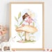 Fairy Garden Nursery Wall Art Girl Bedroom Wall Decor Pink - Etsy