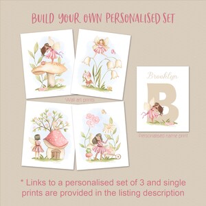 Fairy Garden Nursery Wall Art - Girl Bedroom Wall Decor - Pink Nursery ...