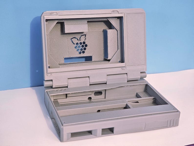 Raspberry Pi 5 Cyberdeck Kit: Portable Pi Station Frame, 7" DSI Screen ...