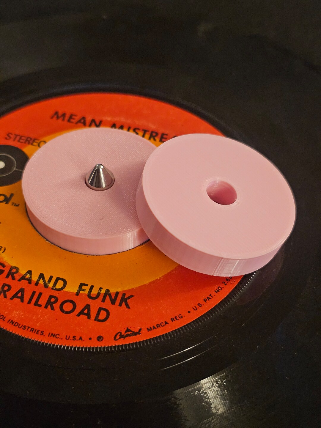 45 RPM Vinyl Record Adapter Set of 2 - Etsy