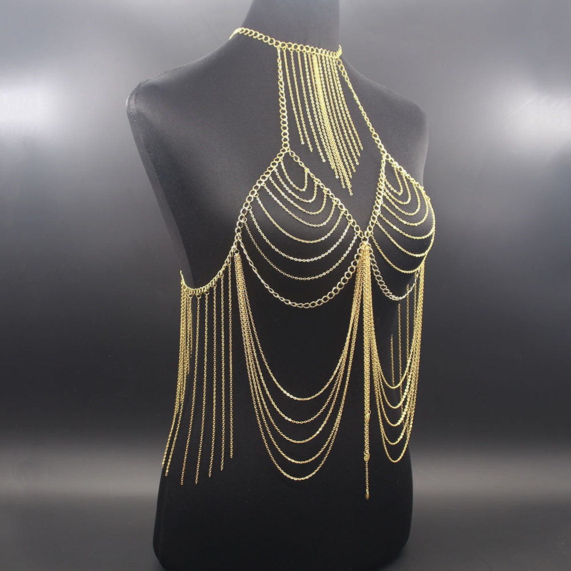 Body Chain Body Jewelry Gold Body Chain Body Necklace - Etsy