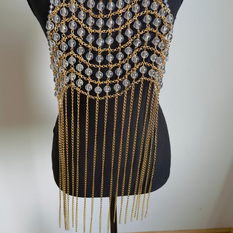 Sexy Body Chain Showgirl Dress Up Ball Bra Accessories Sexy Etsy