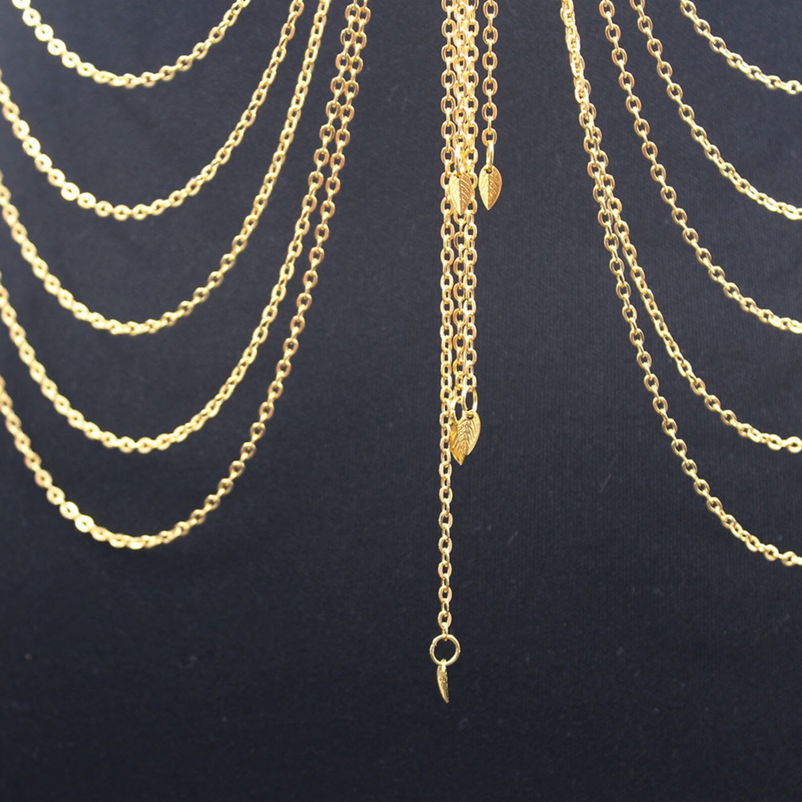 Body Chain Body Jewelry Gold Body Chain Body Necklace - Etsy
