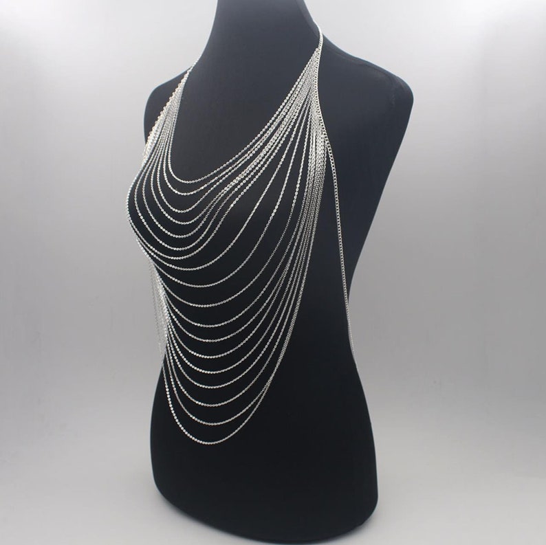 Bra Chain/ Bra Body Chain Vest//gold Bra Chain/body Chain/body - Etsy