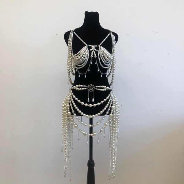 Pearl Bra - Etsy
