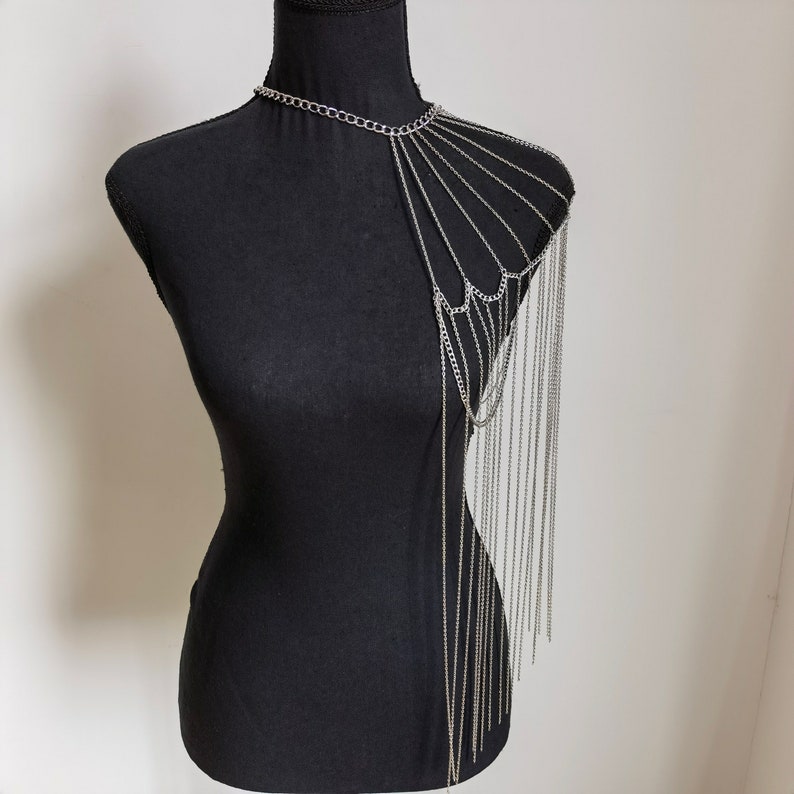 Gold Shoulder Chain Shoulder Necklace Body Chain Tassel | Etsy